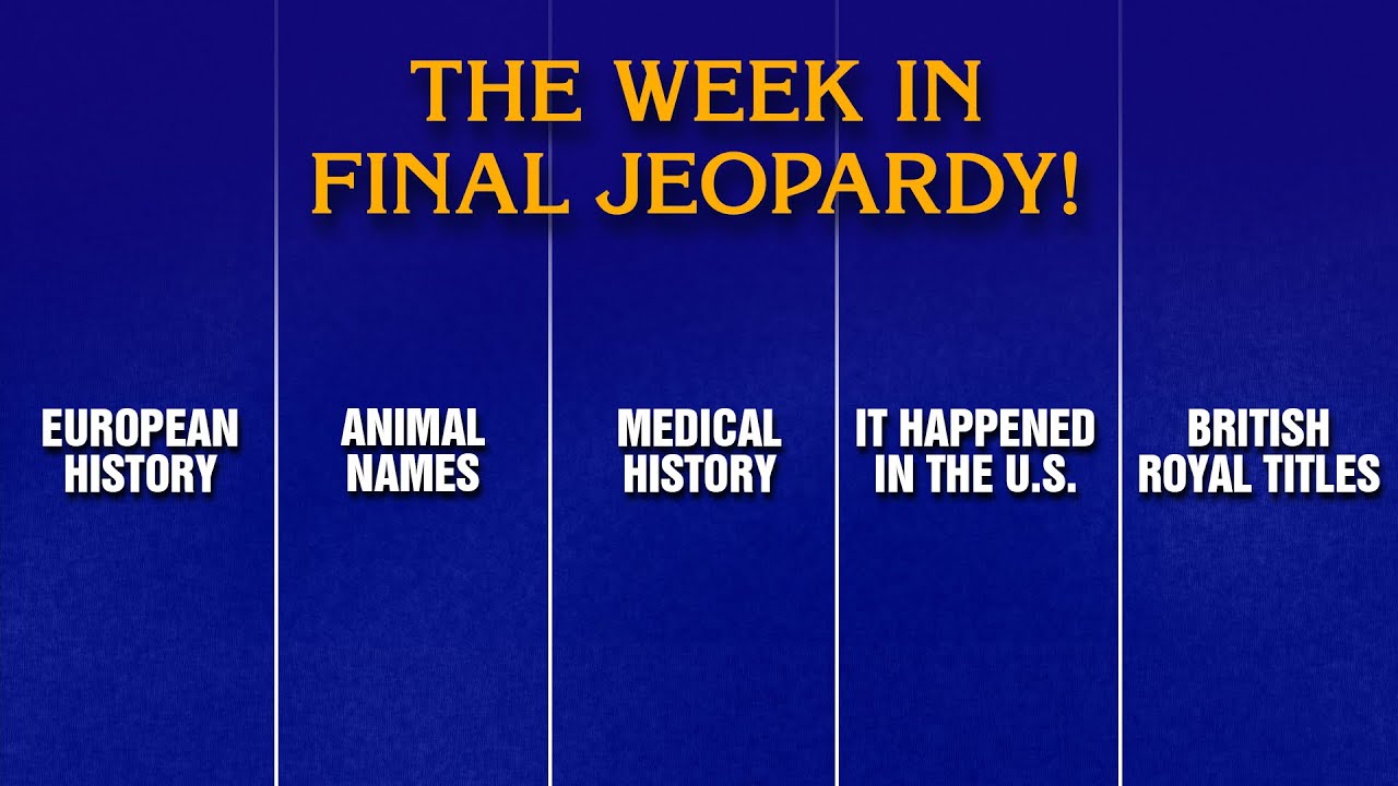 A Week in Final Jeopardy!: 12/29/25-1/2/26 | JEOPARDY! - YouTube