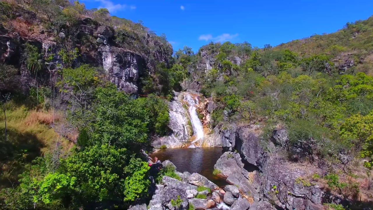 Drone Chapada dos Veadeiros - Complexo de Cachoeiras Veredas ...