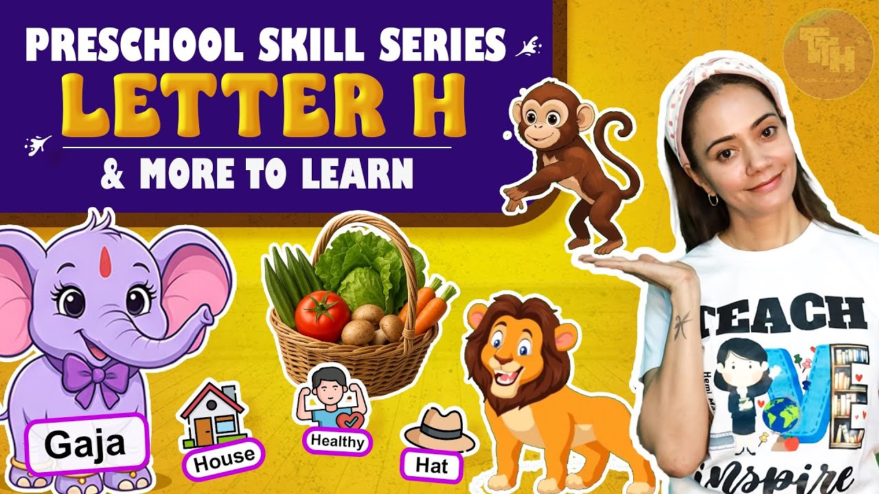 Preschool Skills with Letter H | Tracing, Phonics & Vocabulary for Kids ...