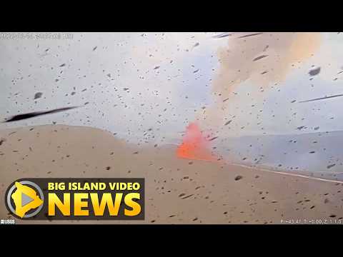 Webcam Blasted by Volcanic Tornado During Kīlauea Episode 49 (June 15, 2026)