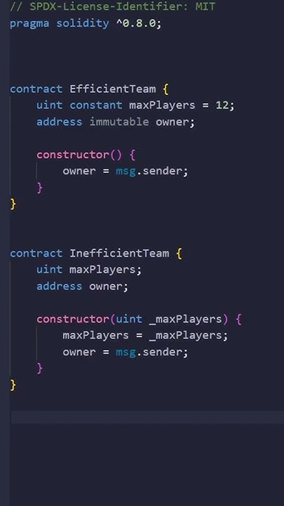 Solidity Gas Optimization Tips 8: Constant and Immutable - YouTube