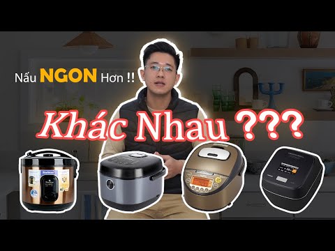 Phân biệt nồi cơm điện cơ, điện tử, cao tần, cao tần áp suất và ưu nhược điểm | Nhà Bean Review