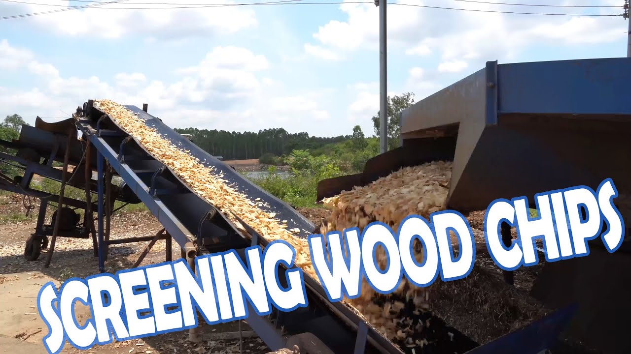 Screening Wood Chips Ultra Deck Screen Systems - YouTube