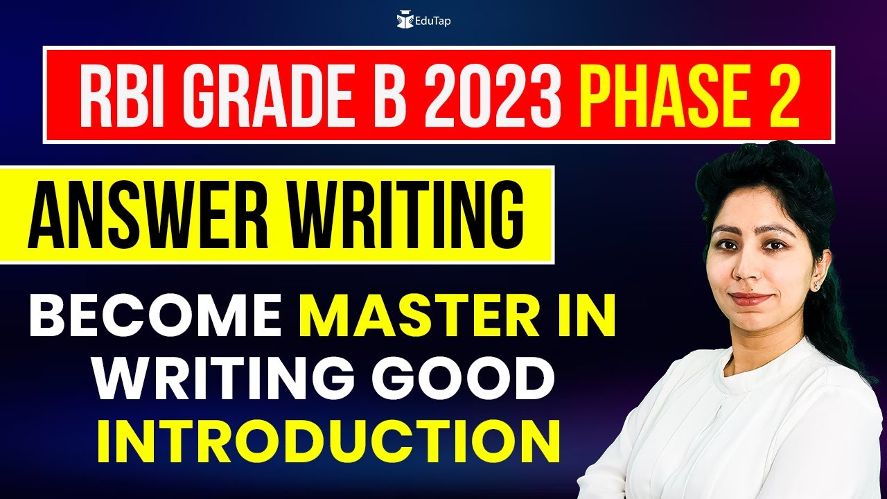 RBI Phase 2 ESI & FM Preparation | RBI Grade B Answer Writing Practice ...
