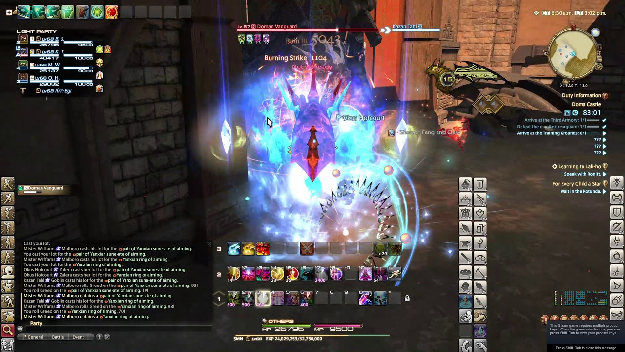FFXIV Leveling Dungeon - Doma Castle: Summoner Class - YouTube