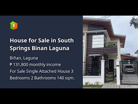 House for Sale in South Springs Binan Laguna - YouTube