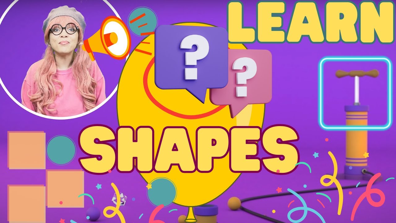 🎈Learn How To Pronounce Shapes While Popping Balloons! 🎈 Ayu and Gigi ...