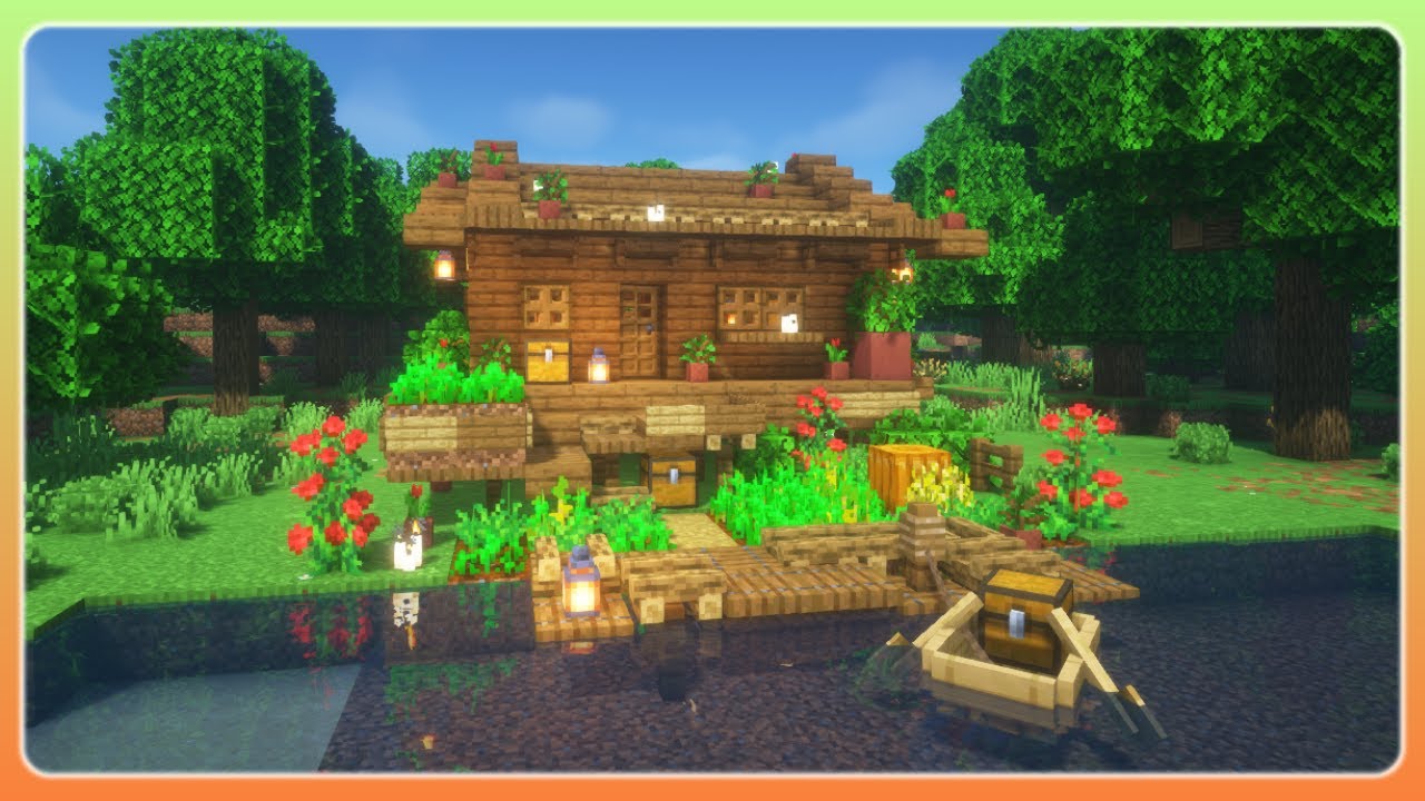 How to build a small Starter House in Minecraft 🏡 | 🌊 Easy & Aesthetic ...