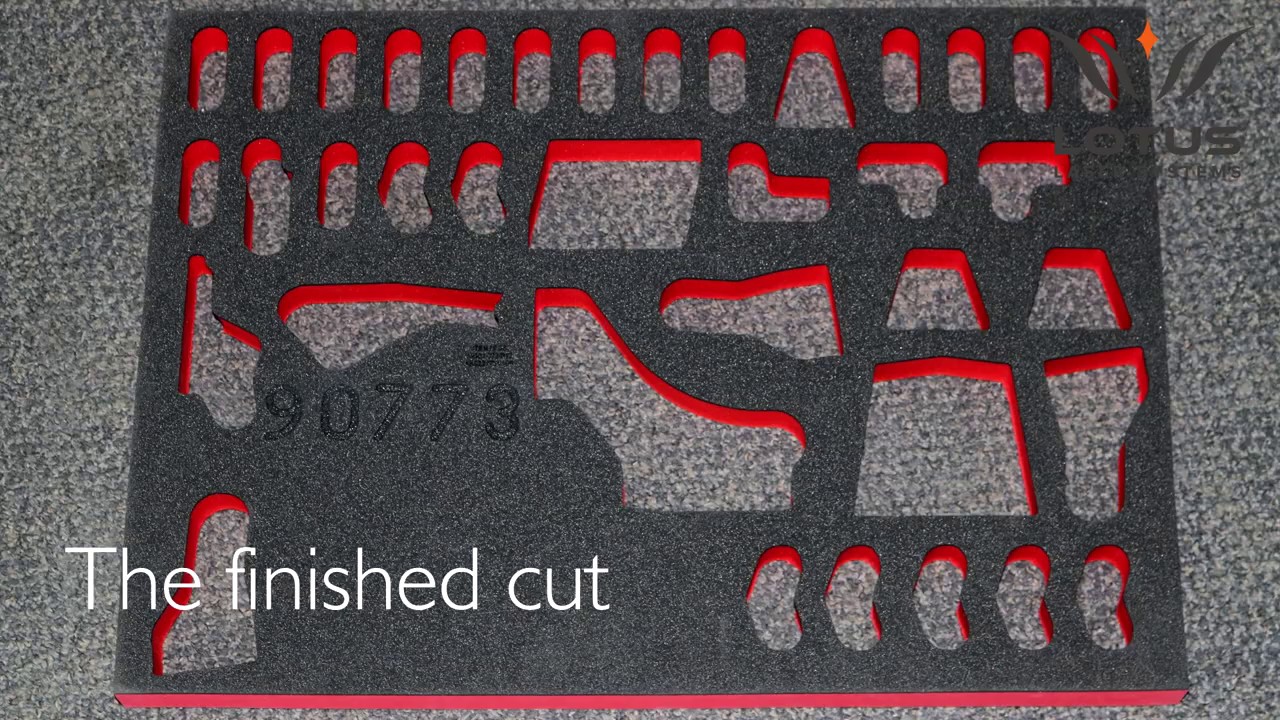 Blu125 100w laser cutting foam 30mm thick - YouTube