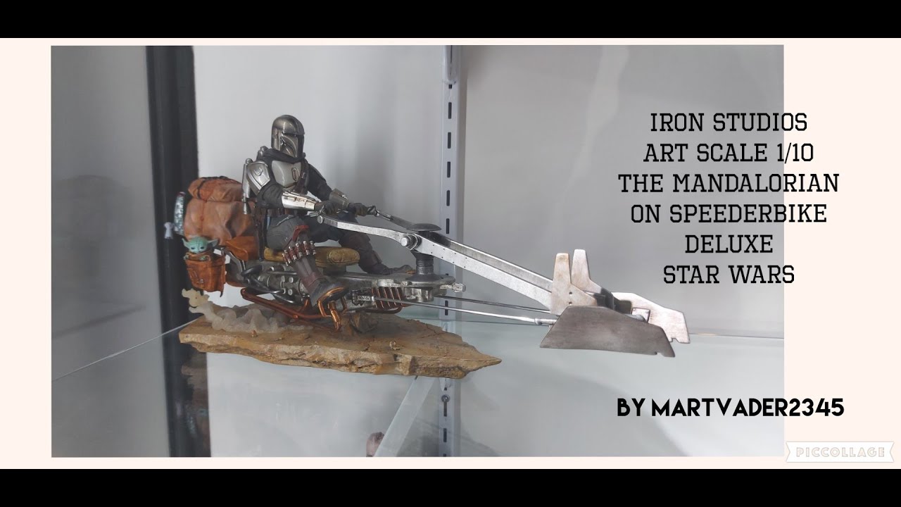 Iron Studios Art Scale 1/10 THE MANDALORIAN ON SPEEDERBIKE Deluxe ...