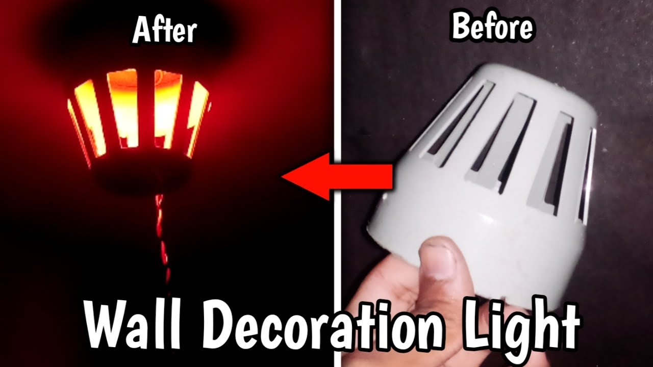 How to make very beautiful decoration light. Decoration light with pvc ...