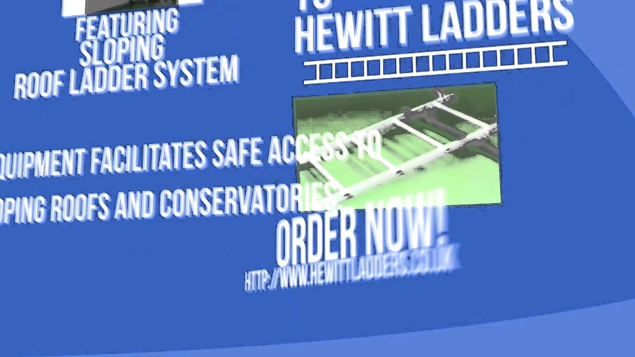 Working on a Sloping roof Hewitt ladders Sloping Roof system - YouTube