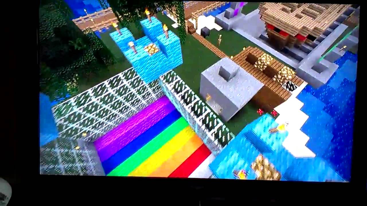 Minecraft Creative Build Amusement Park/Town - YouTube