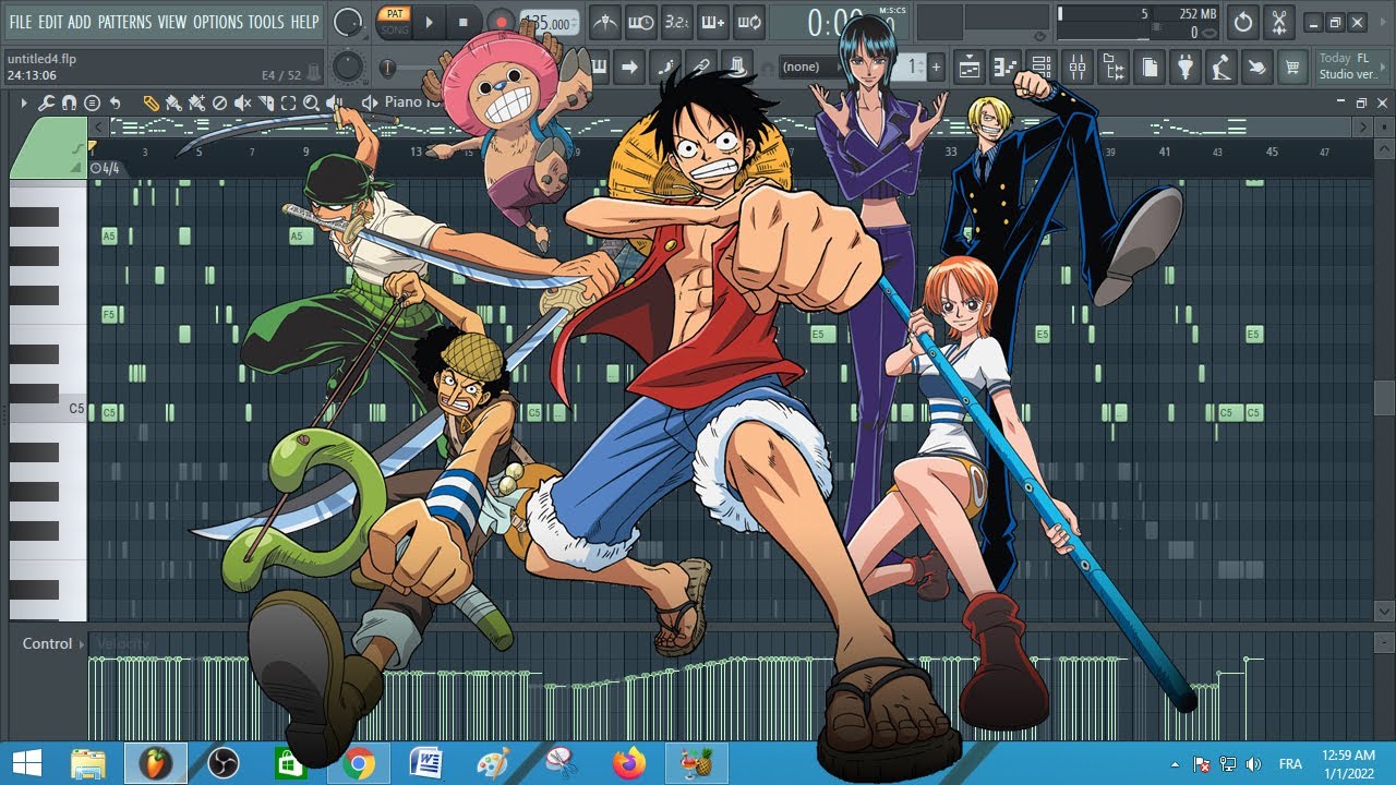 One Piece Opening 4 - Bon Voyage(AMV) - Piano - YouTube