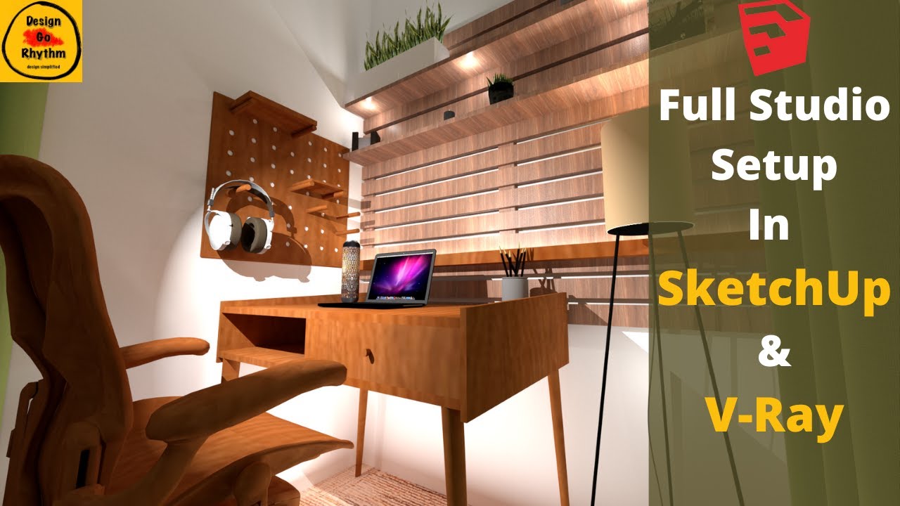 A Full Studio Setup In SketchUp & V-Ray - Everything You Need - YouTube