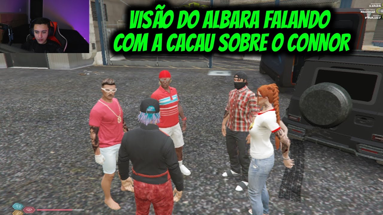 VISÃO DO ALBARA FALANDO COM A CACAU SOBRE O CONNOR - YouTube