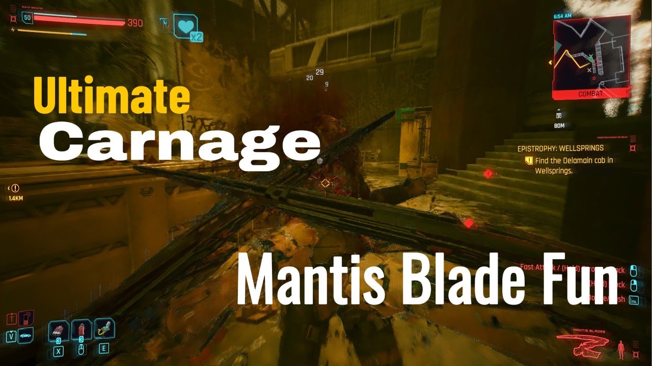 Mantis Blade Brutal Combat - Cyberpunk 2077 2.0 - Phantom Liberty ...