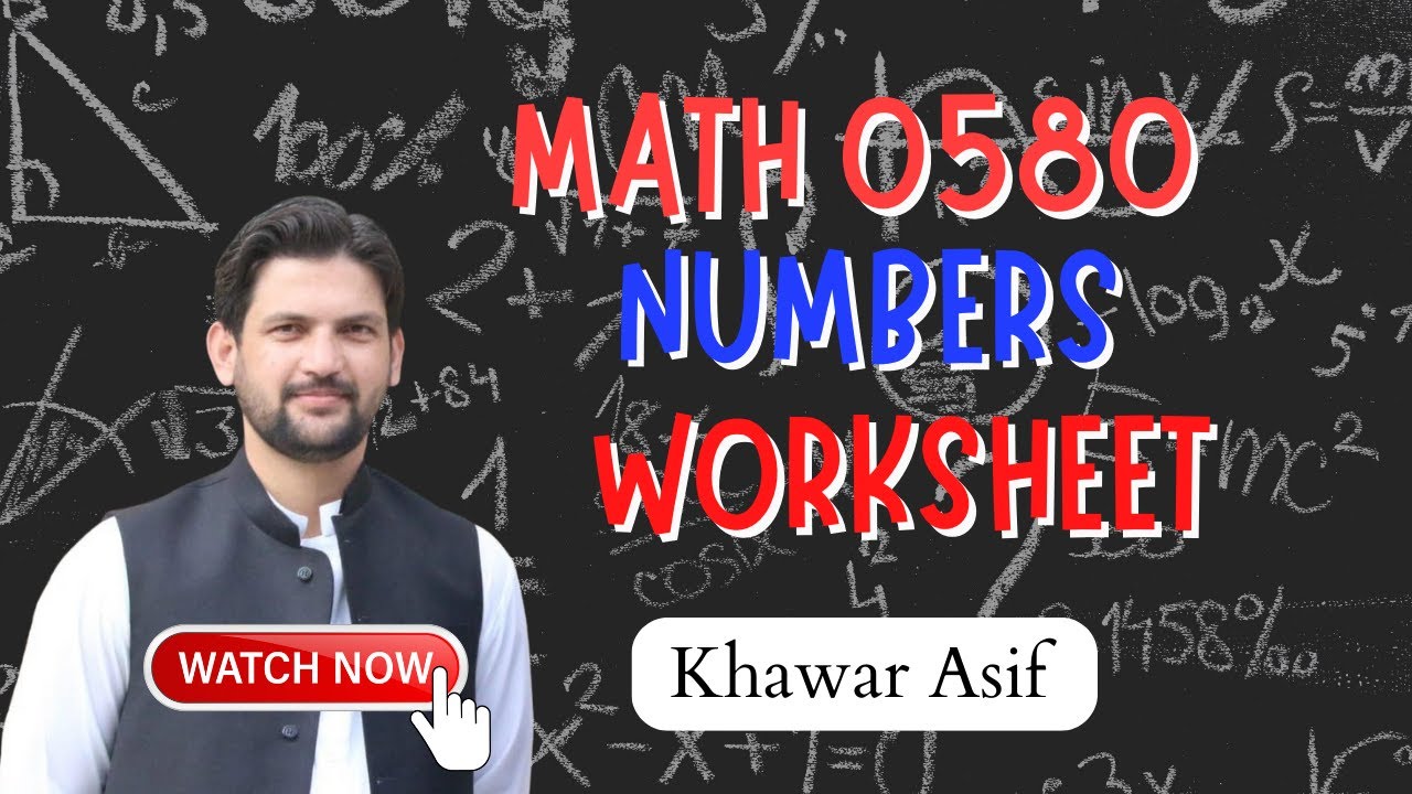 Numbers | Math 0580 | L.C.M | Prime numbers | Multiples | Worksheet 1 ...