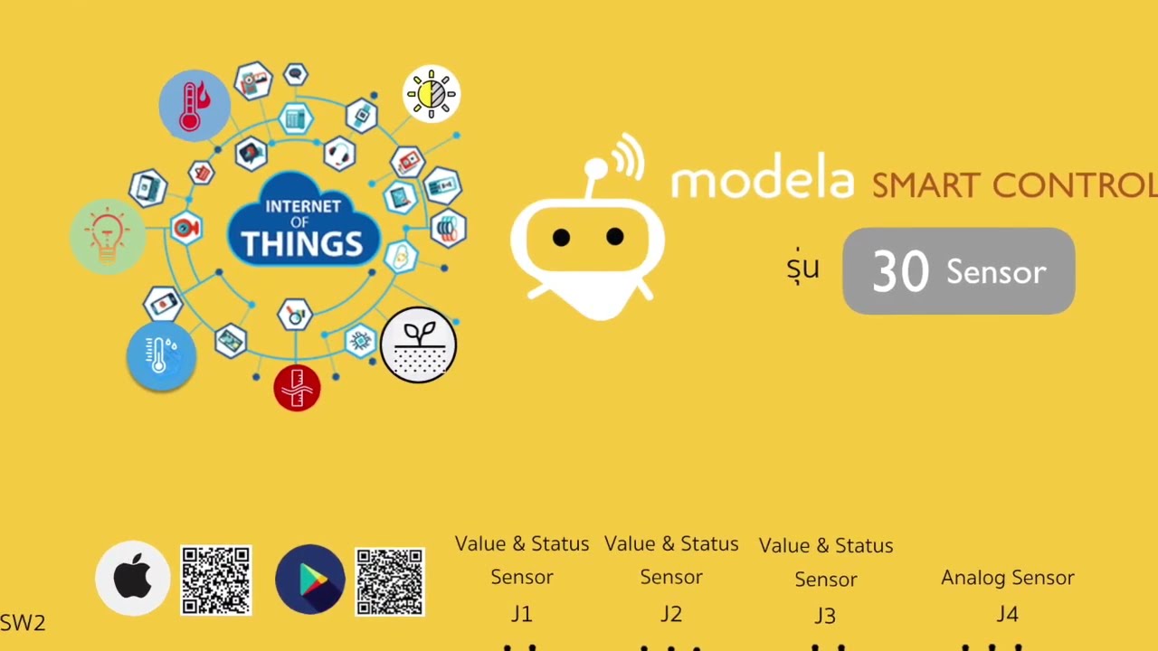 Auto Control Setting by Modela IoT app - YouTube