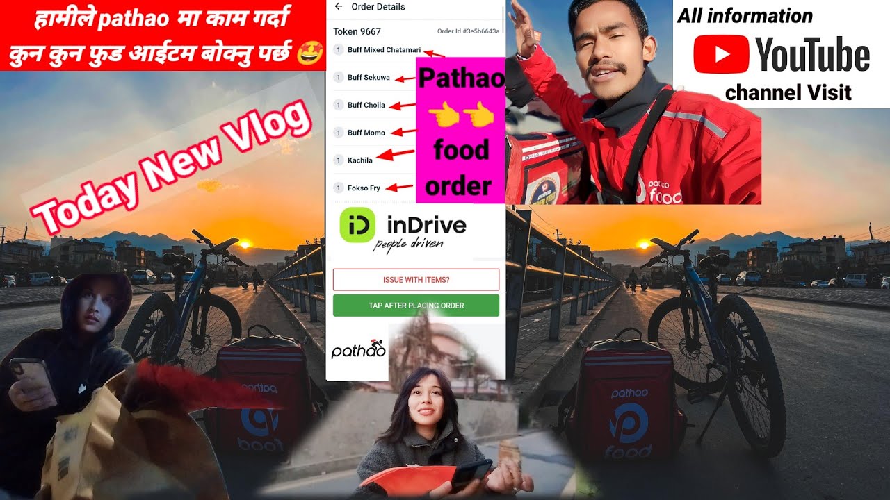 Pathao Food delivery job vs Indrive courrier from cycle 🔥#ShivaBasel ...