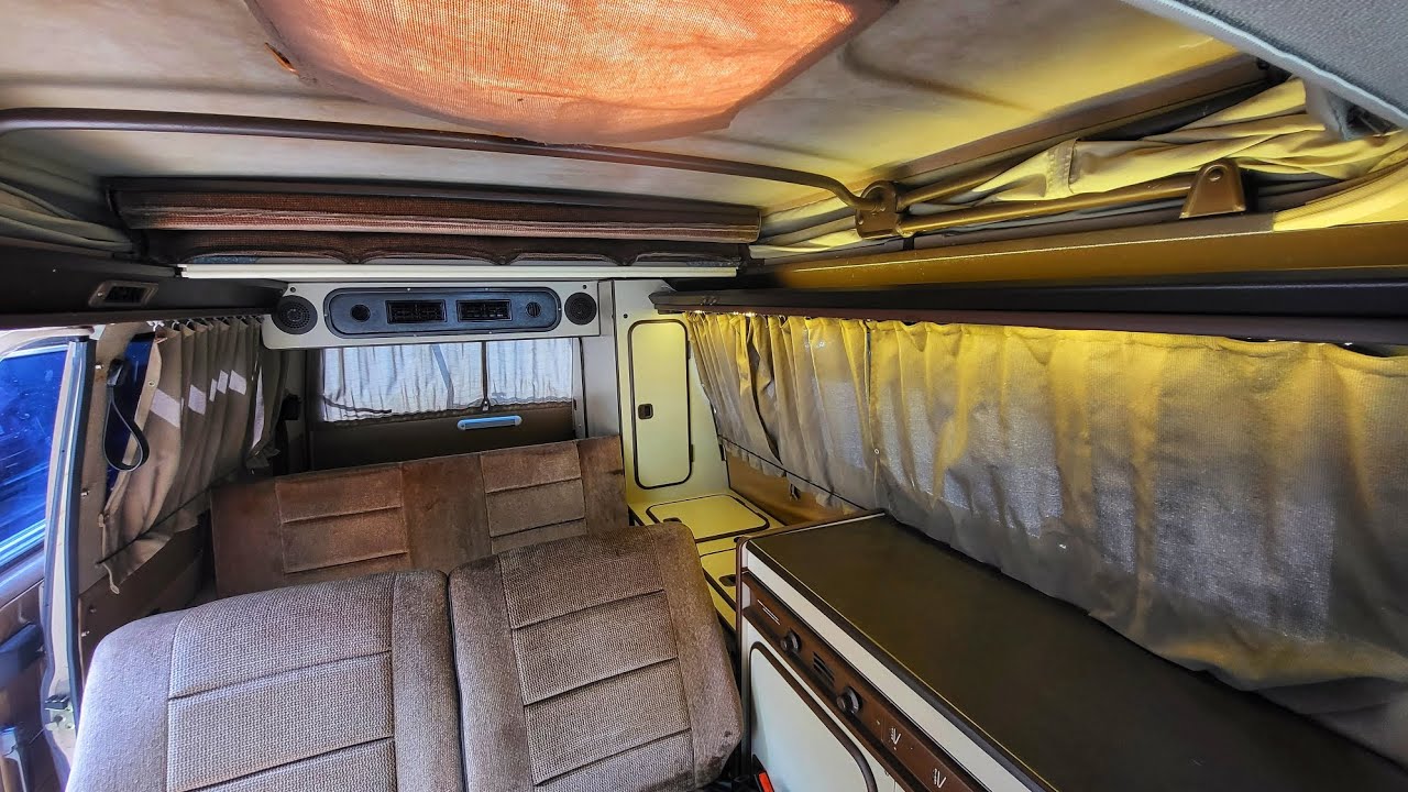 1984 VW Westfalia Vanagon GL Wolfsburg Edition interior add-ons - YouTube