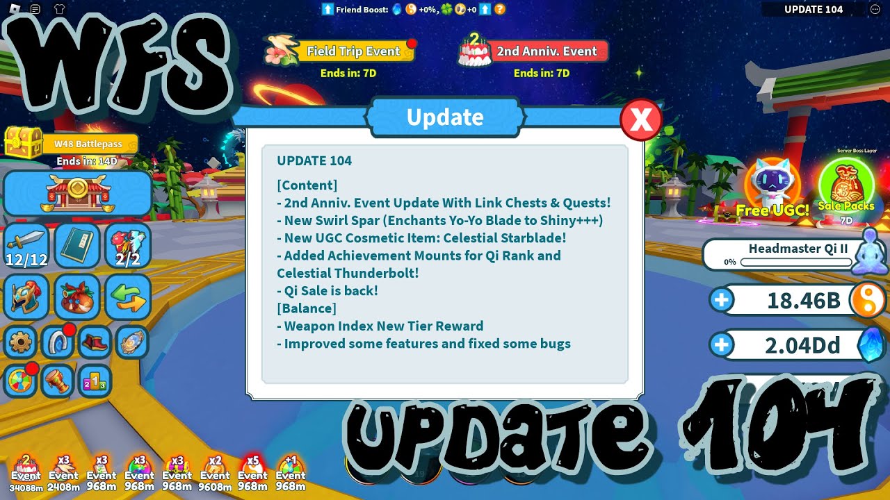 New update 104 in Weapon Fighting Simulator - YouTube