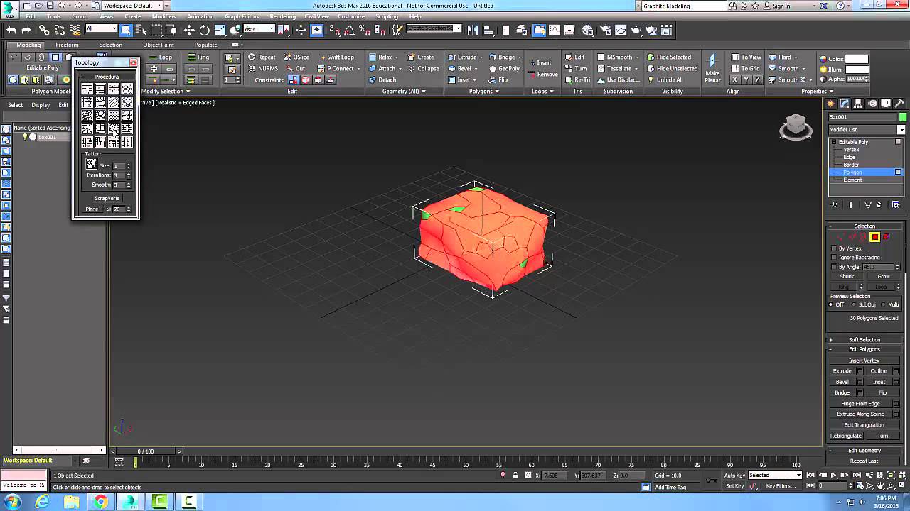 3ds Max 09-02 Polygon Modeling Panel - YouTube