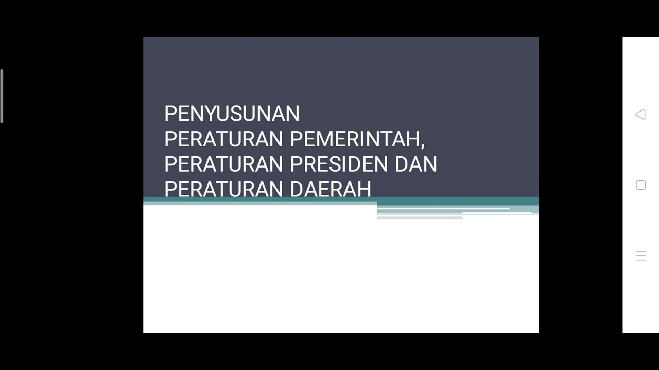 PP, Perpres, perda - YouTube