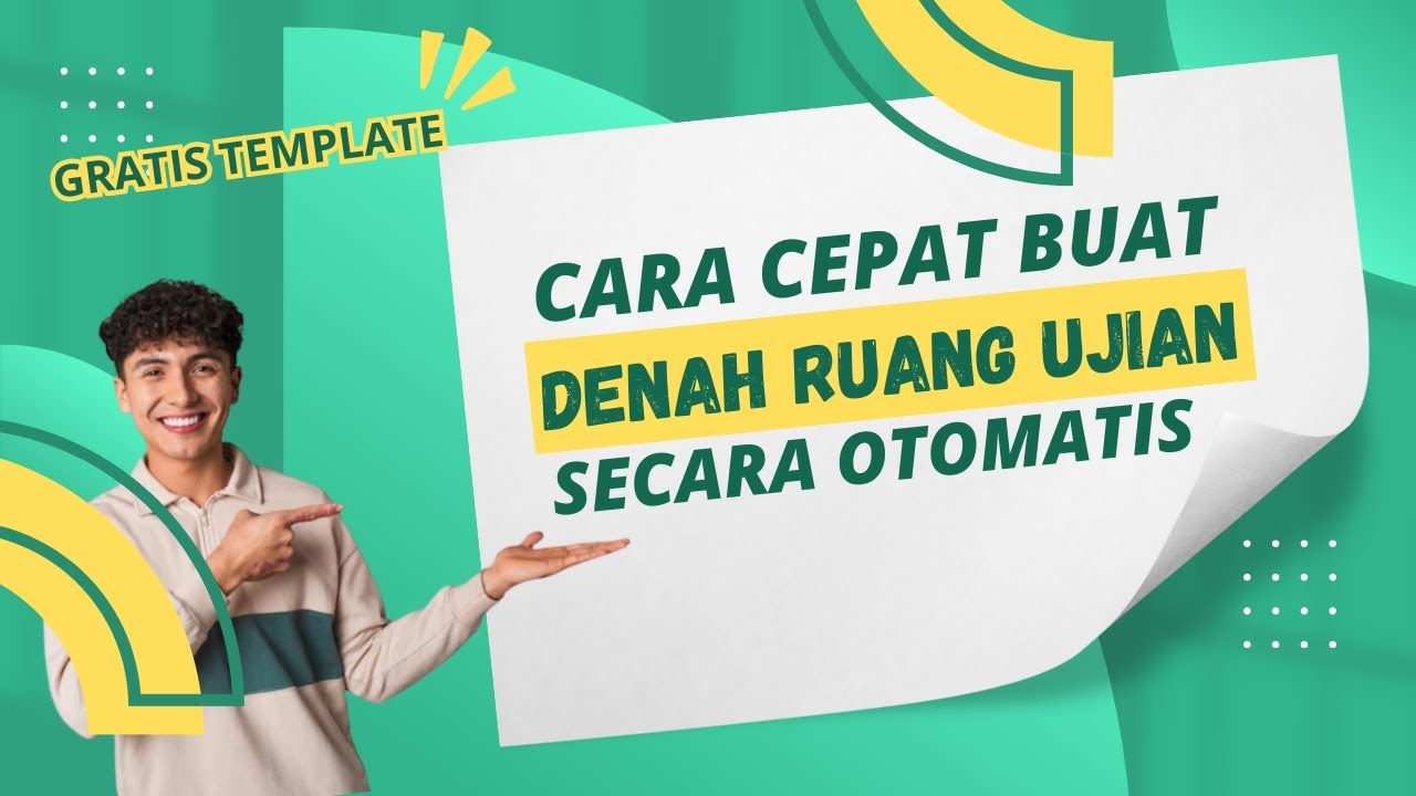 [GRATIS TEMPLATE] Cara Cepat Membuat Denah Ruang Ujian - YouTube
