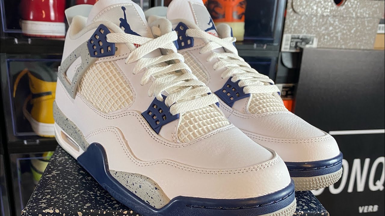 Air Jordan 4 Retro Midnight Navy | UNBOXING - YouTube