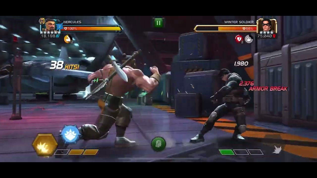 Mcoc - Hercules 6 star rank 4 vs Winter Soldier - YouTube