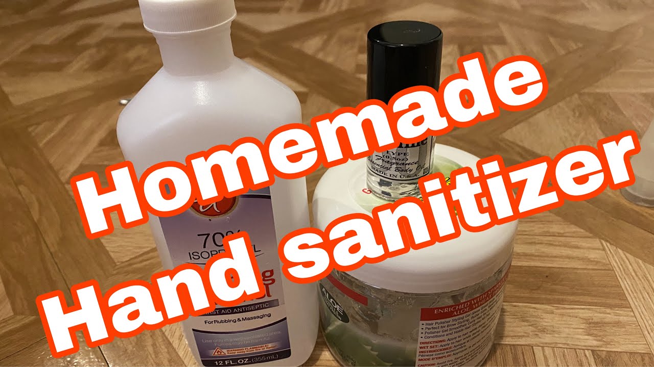 How to make sanitizer at home?? Homemade hand sanitizer. - YouTube