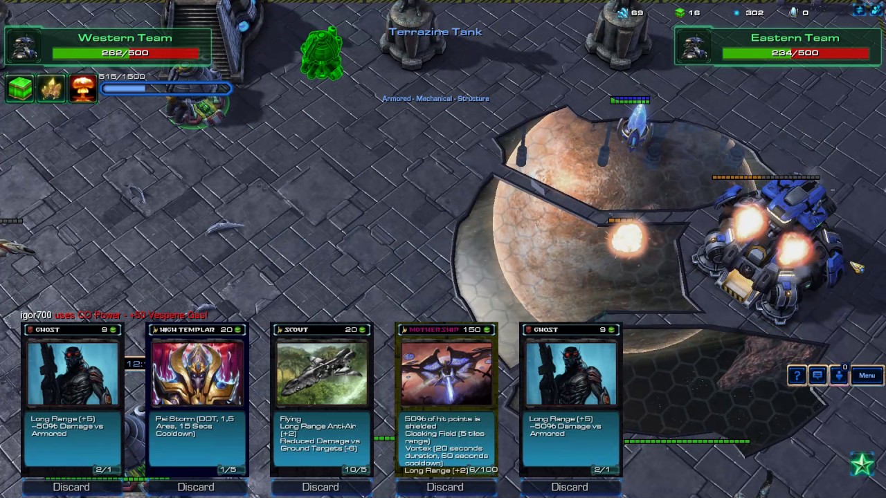 Starcraft 2 Arcade The Card Game By Clord 1 - YouTube