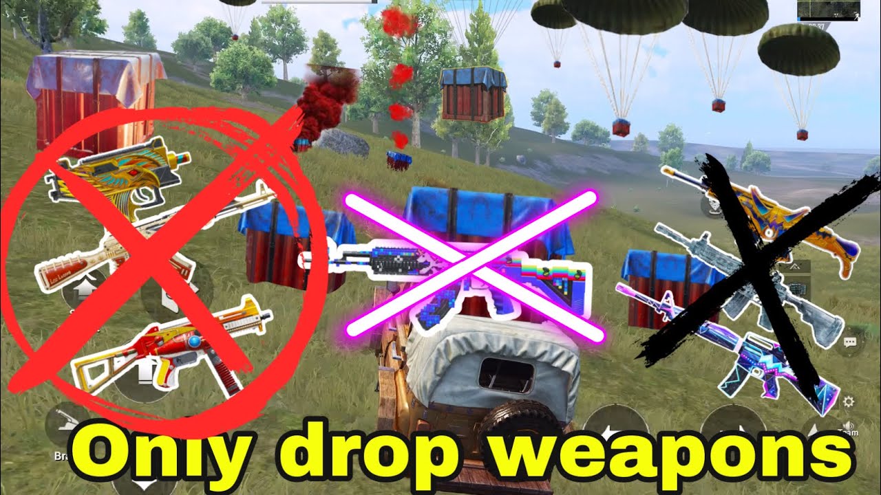 Drop Weapons Only in Pubg Mobile game , 12 winners !!! 660 UC Giveaway ...