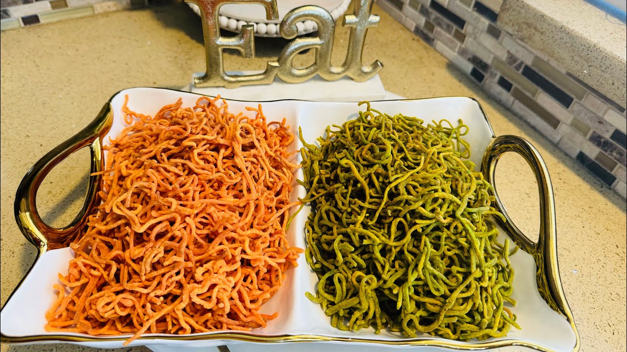 سیمیان دو رنگ افغانی خیلی خوشمزه و آسان /afghani Simyan - YouTube