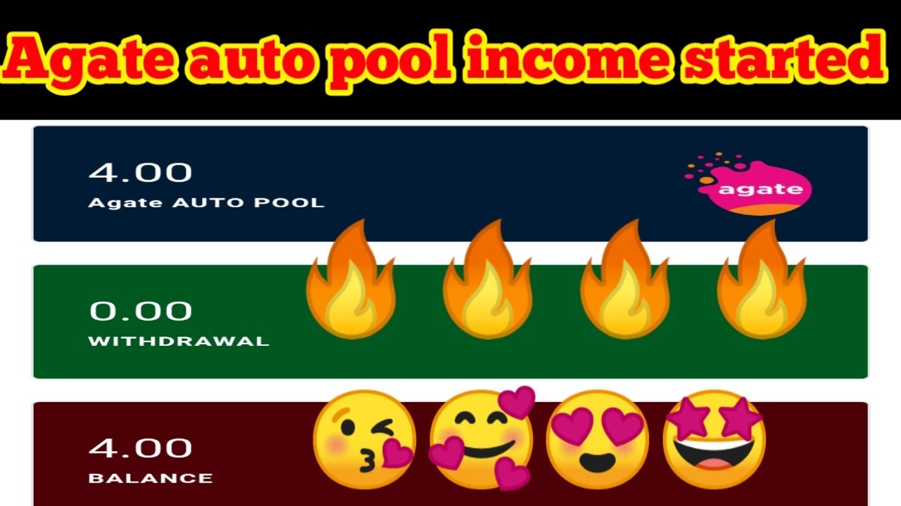 agate auto pool income received /pearlvine international/pearlvine ...