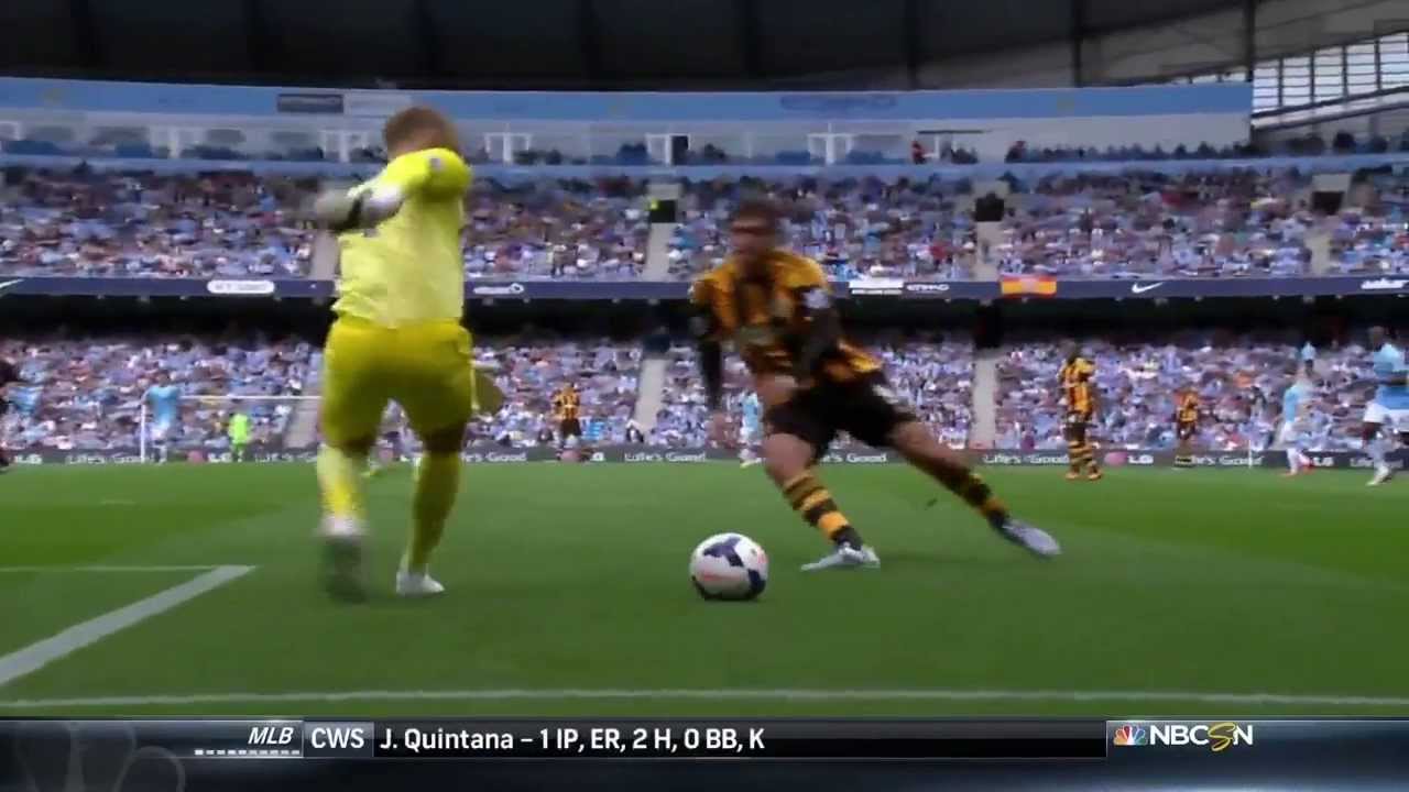 Joe Hart Goalkeeper Step over Skills - YouTube