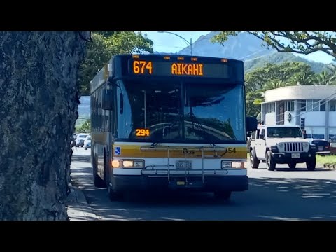 TheBus Honolulu (HI) Route 674 Aikahi Park via Kalaheo Bus 054 [2010 ...