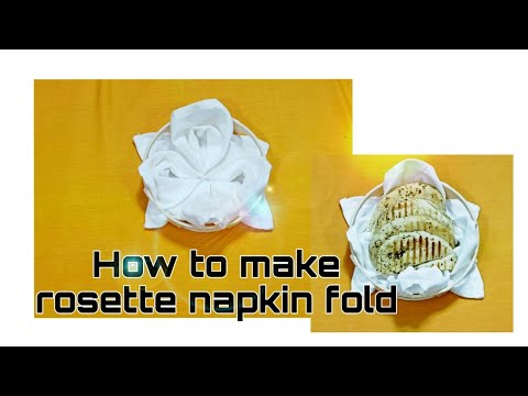 How to make Rosette Napkin fold - YouTube