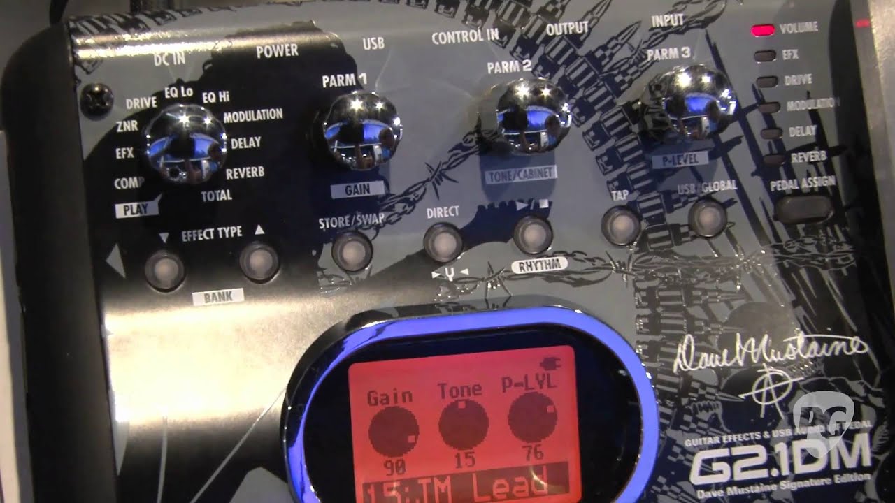 NAMM '11 - Zoom G3 Guitar Effects & G2.1DM Dave Mustaine Signature ...
