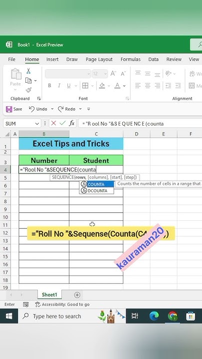 Excel tips and tricks #exceltips #short #viralshorts #likeforlikes - YouTube