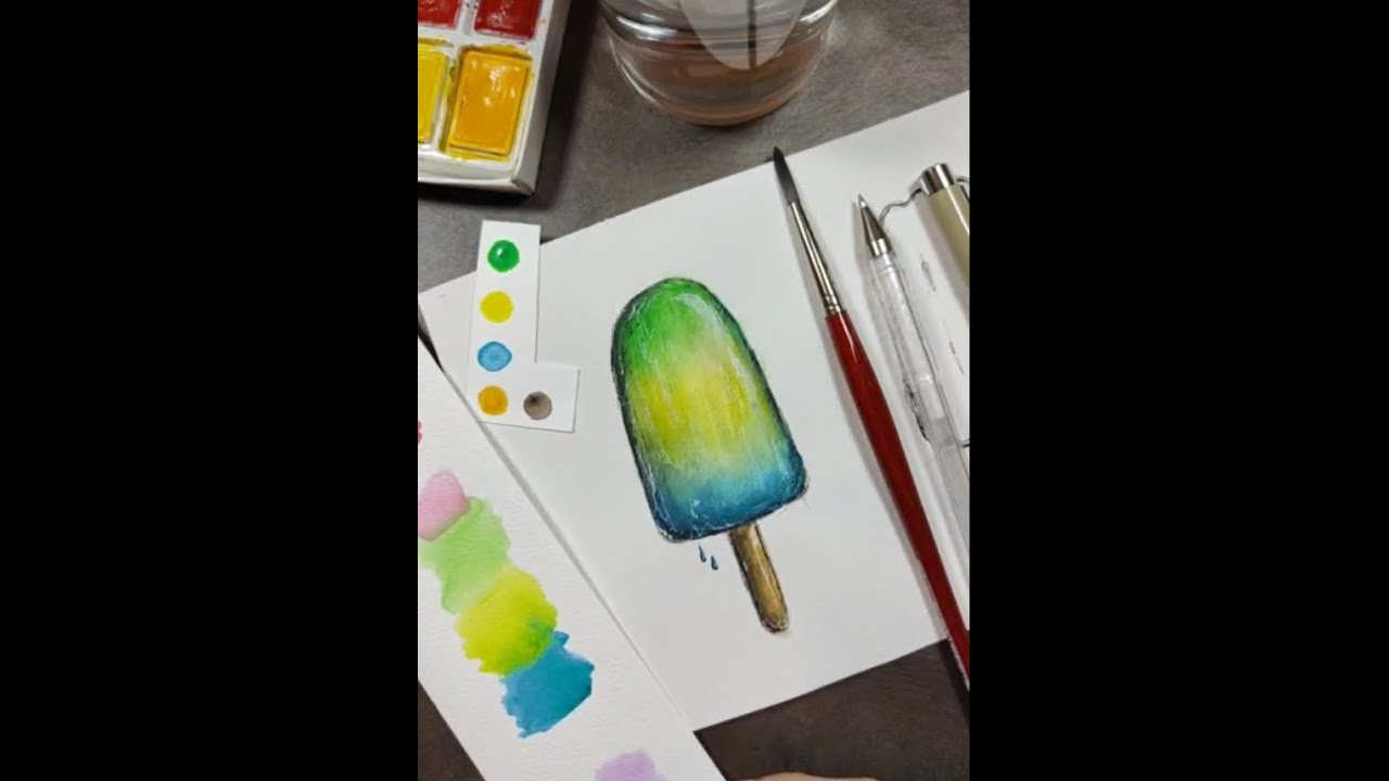 Acquerellando.. Ghiaccioli colorati! - LIVE FACEBOOK del 7/09/22 - YouTube