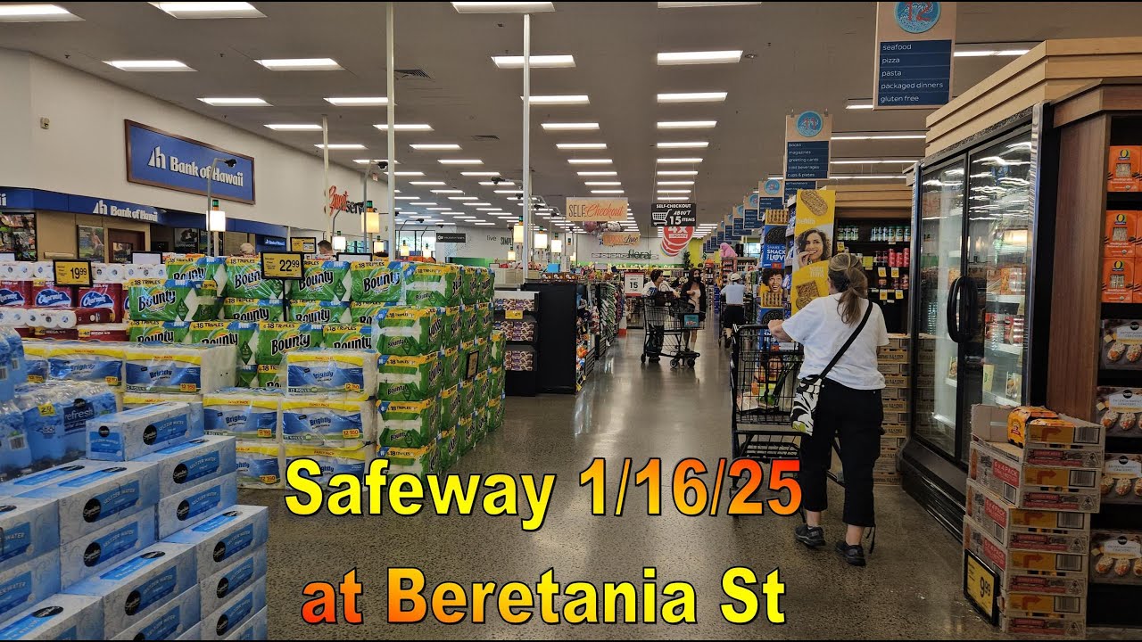[4K] Safeway at S. Beretania St on 1/16/25 in Honolulu, Oahu # ...