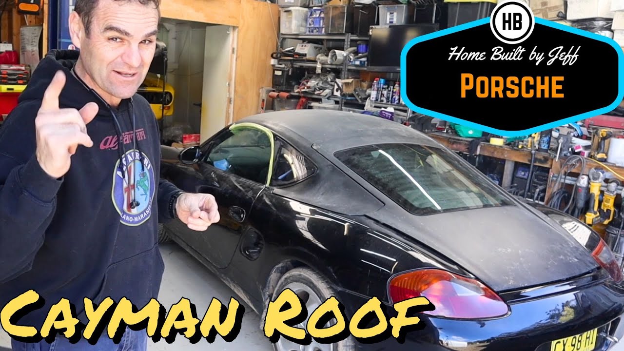 Installing a Cayman hard top - Porsche 986 Boxster V8 engine swap track ...