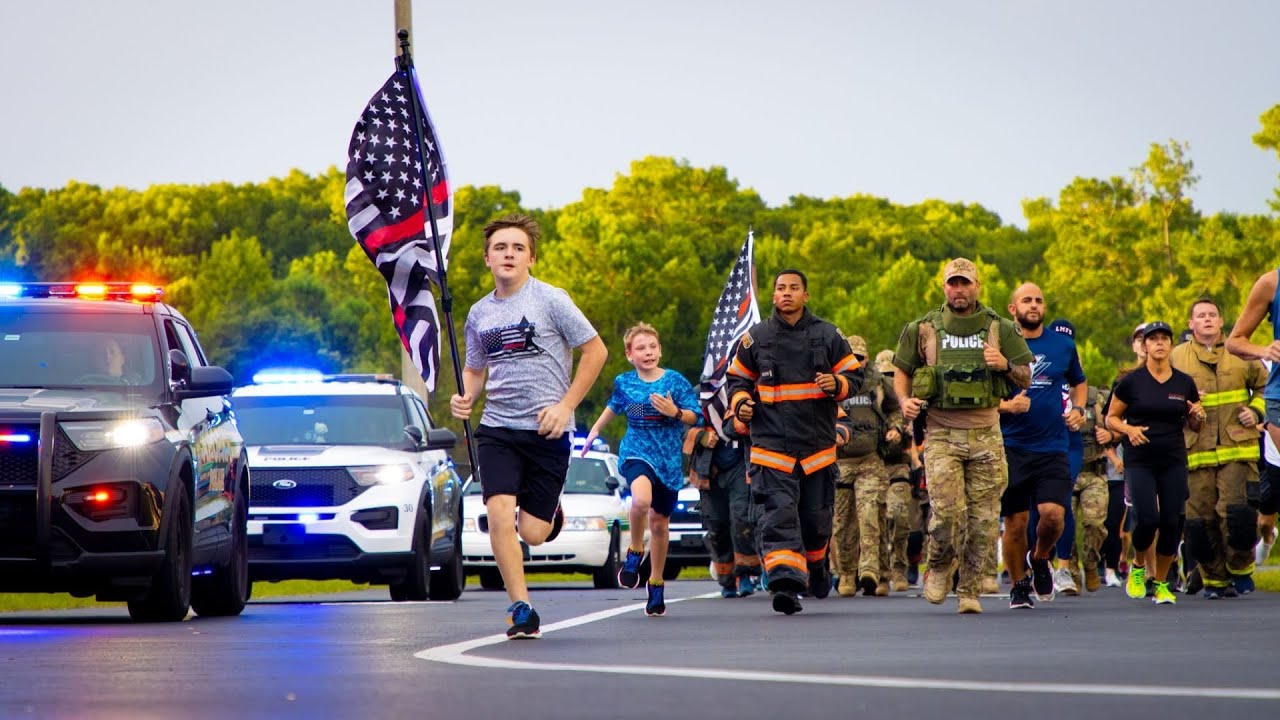 Florida teen who ran miles for fallen first responders laces up for ...