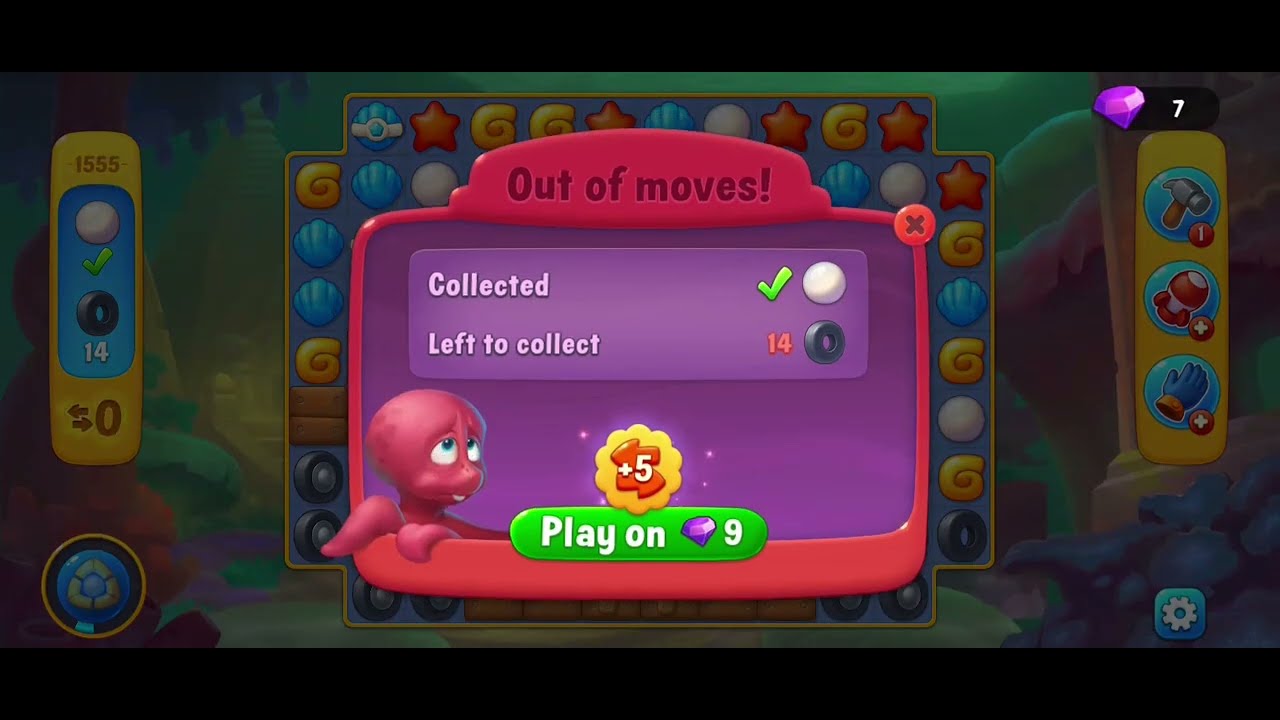 Fishdom gameplay level 1555 fail - YouTube