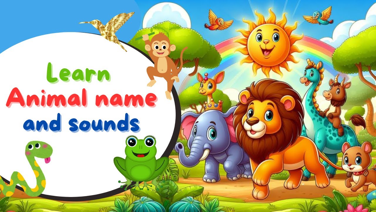 Animal Names | Animals Names & Sounds | Educational and Fun Videos For ...