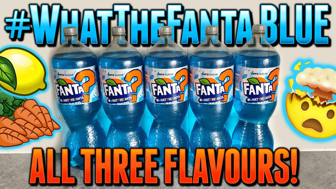 Fanta Blue Mystery Flavour Review #WhatTheFanta (ALL THREE FLAVOURS ...