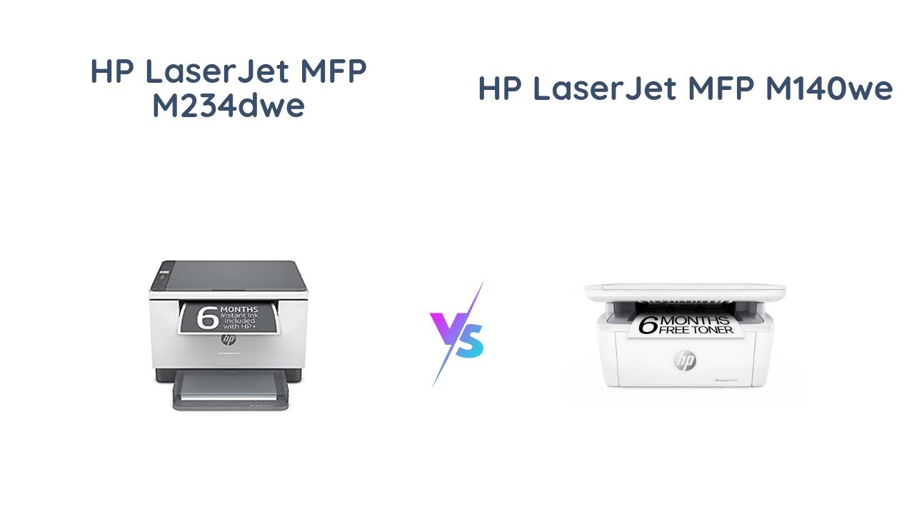 HP LaserJet MFP M234dwe vs M140we: Black & White Printer Comparison ...
