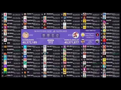 Top 100 Live Sub Count Timelapse (48h) #24 - YouTube